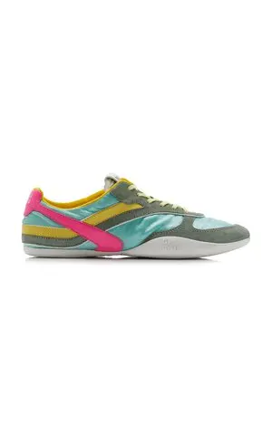Women's Color Blocked Mixed Media Trainers