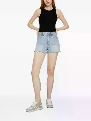HEY JOANIE Distressed Denim Shorts