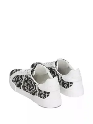 Dolce & Gabbana Portofino Majolica Print Sneakers - Black