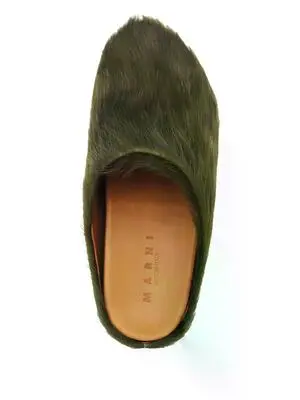 Marni Fussbett Mules - Green