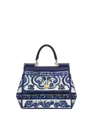 Dolce & Gabbana Small Sicily Tote - Blue