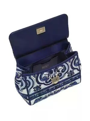 Dolce & Gabbana Small Sicily Tote - Blue