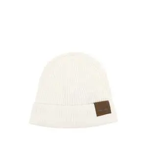 TOM FORD Tom Ford Ribbed Knit Cap White