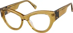 Zenni Cat-eye Full Rim Frame Glasses - Brown