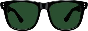 Zenni Oversized Square Full Rim Glasses - Black