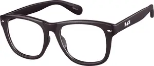 Zenni Oversized Square Full Rim Glasses Brown