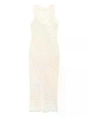 SIR. Cotton Midi Dress - Neutrals