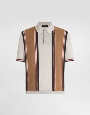Dolce & Gabbana Satin Silk Polo Shirt
