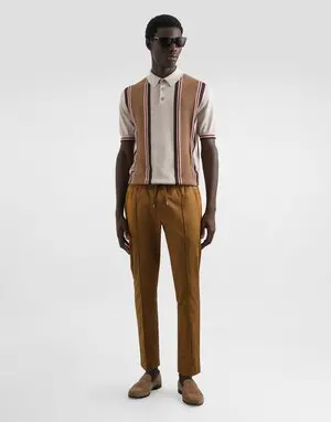 Dolce & Gabbana Satin Silk Polo Shirt