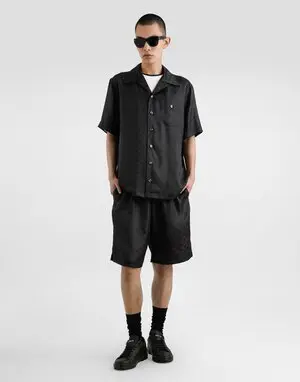 Dolce & Gabbana Dg Logo Jacquard Hawaii Shirt