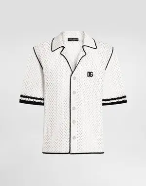 Dolce & Gabbana Camicia Crochet Effetto Uncinetto - Multicolor