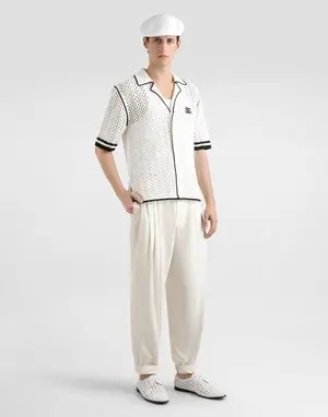 Dolce & Gabbana Camicia Crochet Effetto Uncinetto - Multicolor
