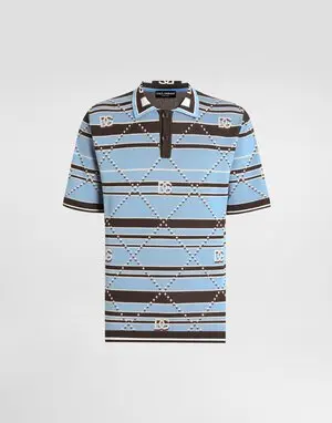 Dolce & Gabbana Men's Cotton Jacquard Polo Shirts
