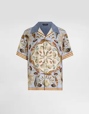 Dolce & Gabbana Silk And Cotton Denim Shirt - Multicolor