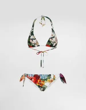 Dolce & Gabbana Floral Triangle Bikini - Print