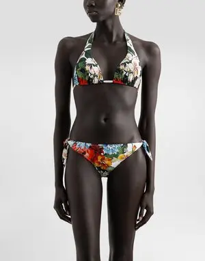 Dolce & Gabbana Floral Triangle Bikini