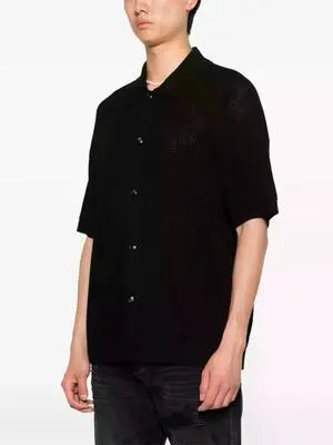 Amiri Crochet-knit Mesh Shirt
