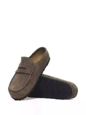 BIRKENSTOCK Naples Suede Loafers - Brown
