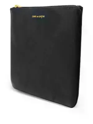 Comme Des Garçons Leather Zip Pouch - Black