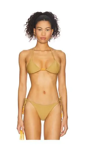 Superdown Elizabeth Bikini Top - Green
