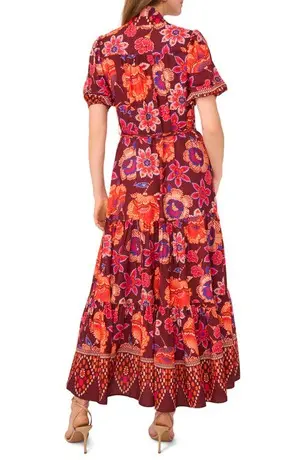 Vince Camuto Floral Tiered Maxi Dress