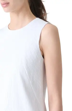Akris Pleated Cotton Voile Sheath Dress