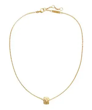 Bottega Veneta Plated Crystal Necklace - Gold