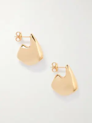 Bottega Veneta Plated Metal Earrings - Gold
