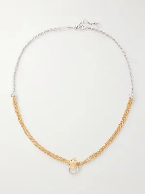Bottega Veneta Plated And Silver Necklace - Gold