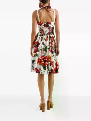 Dolce & Gabbana Floral-print Halterneck Dress