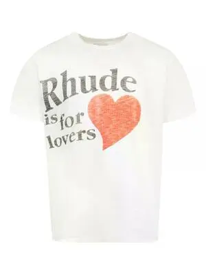 Rhude Lovers Slub T-shirt - White