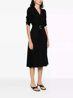NISSA Belted Viscose Dress