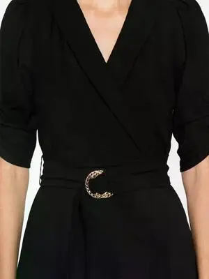 NISSA Belted Viscose Dress