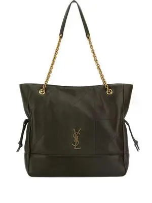 Saint Laurent Jamie Leather Tote Bag - Green