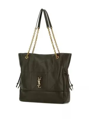 Saint Laurent Jamie Leather Tote Bag - Green