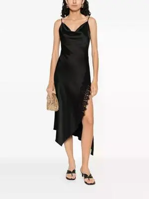 NISSA Spaghetti-strap Satin Dress