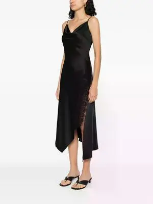 NISSA Spaghetti-strap Satin Dress