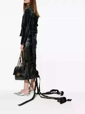 Balenciaga Leather Skirt