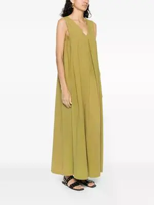 MOUTAKI Sleeveless V-neck Dress - Green