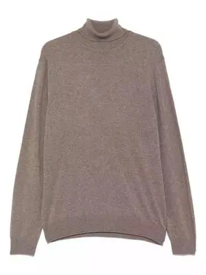 HACKETT Roll-neck Sweater - Brown