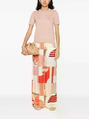 Fendi Ff Jacquard T-shirt - Pink