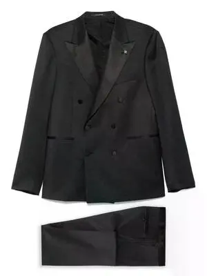 Tagliatore Double-breasted Suit - Black