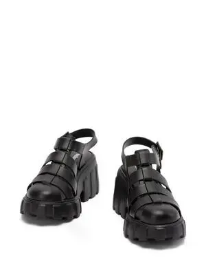 Melissa Buckled Sandals - Black