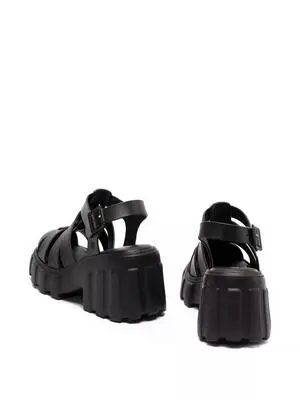 Melissa Buckled Sandals - Black