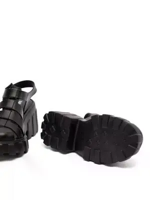 Melissa Buckled Sandals - Black