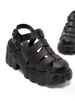 Melissa Buckled Sandals - Black