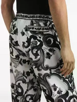 Dolce & Gabbana Printed Trousers - White