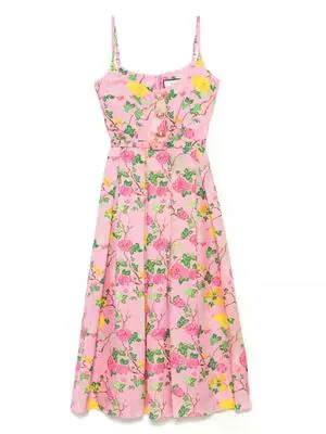 NISSA Floral-print Midi Dress