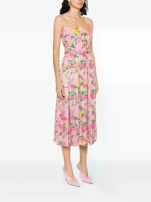 NISSA Floral-print Midi Dress