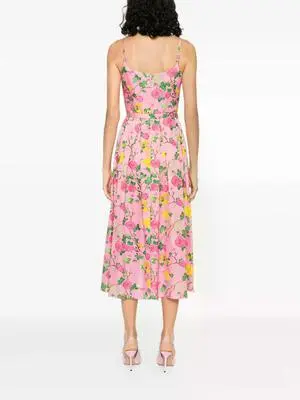 NISSA Floral-print Midi Dress